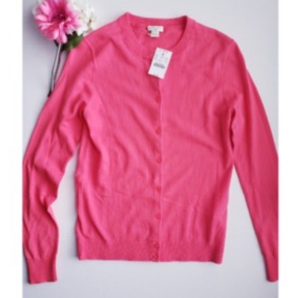 J. Crew Factory | Sweaters | J Crew Sz Xl Pink Sweater Cardigan | Poshmark